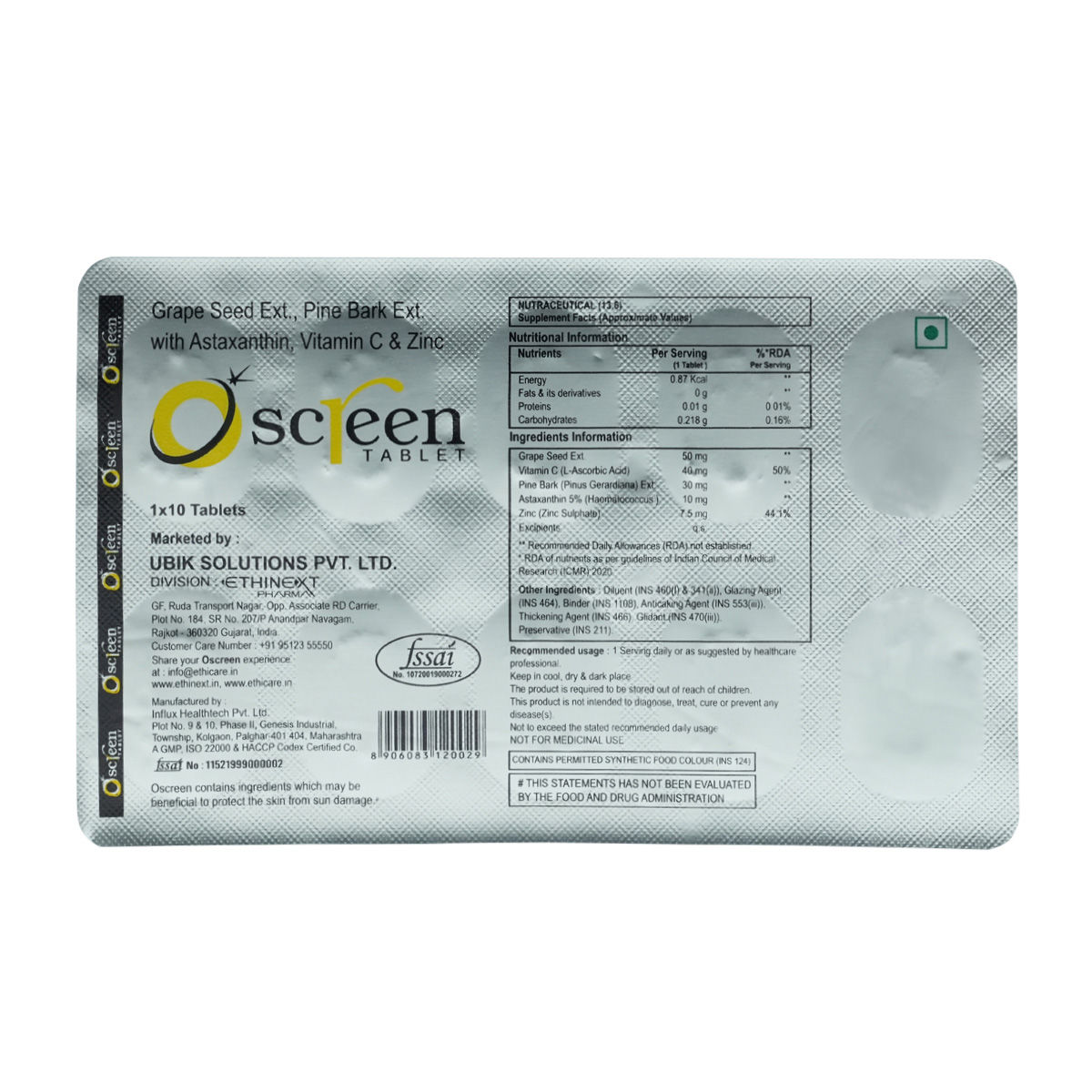 Oscreen Tablet 10's Price, Uses, Side Effects, Composition - Apollo ...
