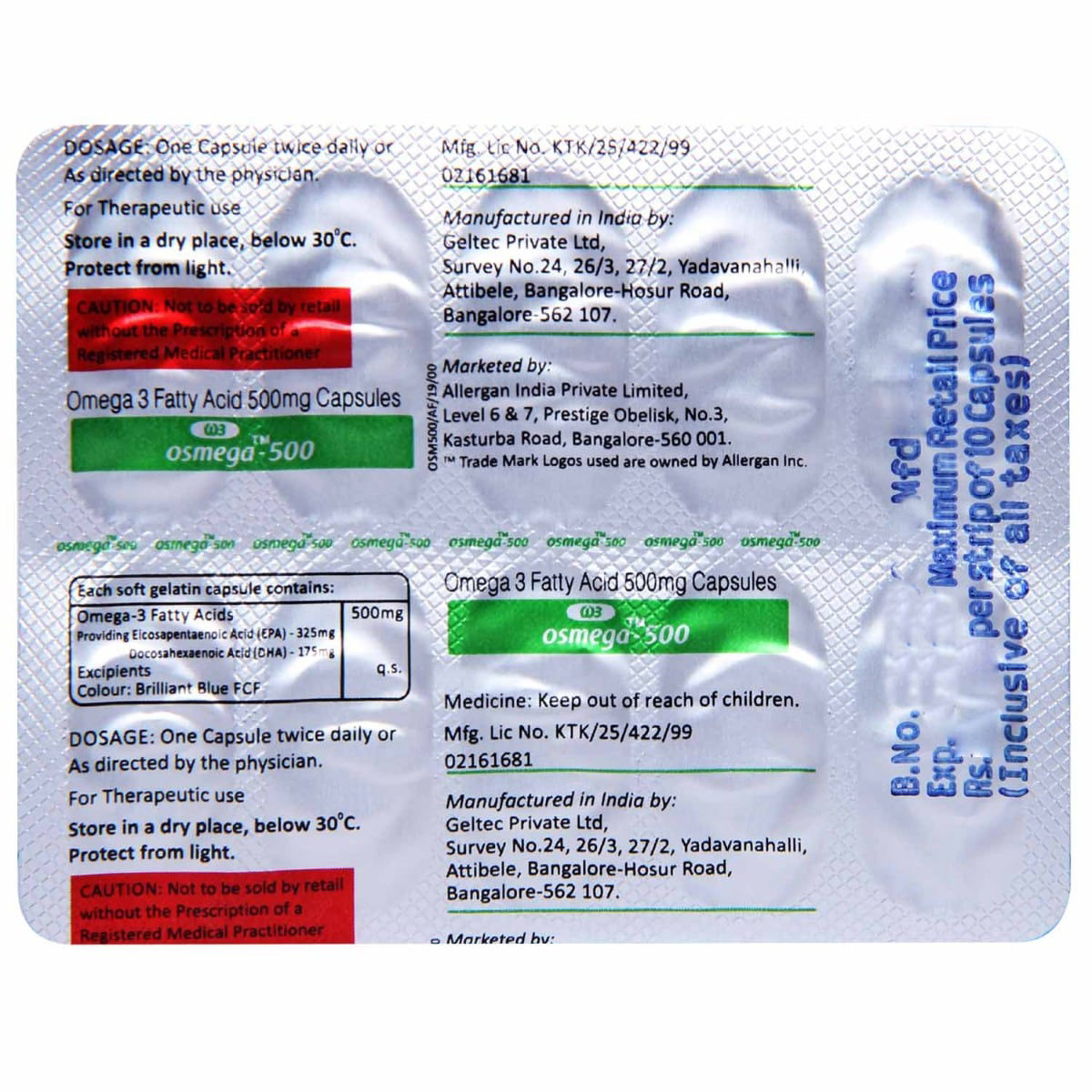 Osmega-500 Capsule | Uses, Side Effects, Price | Apollo Pharmacy