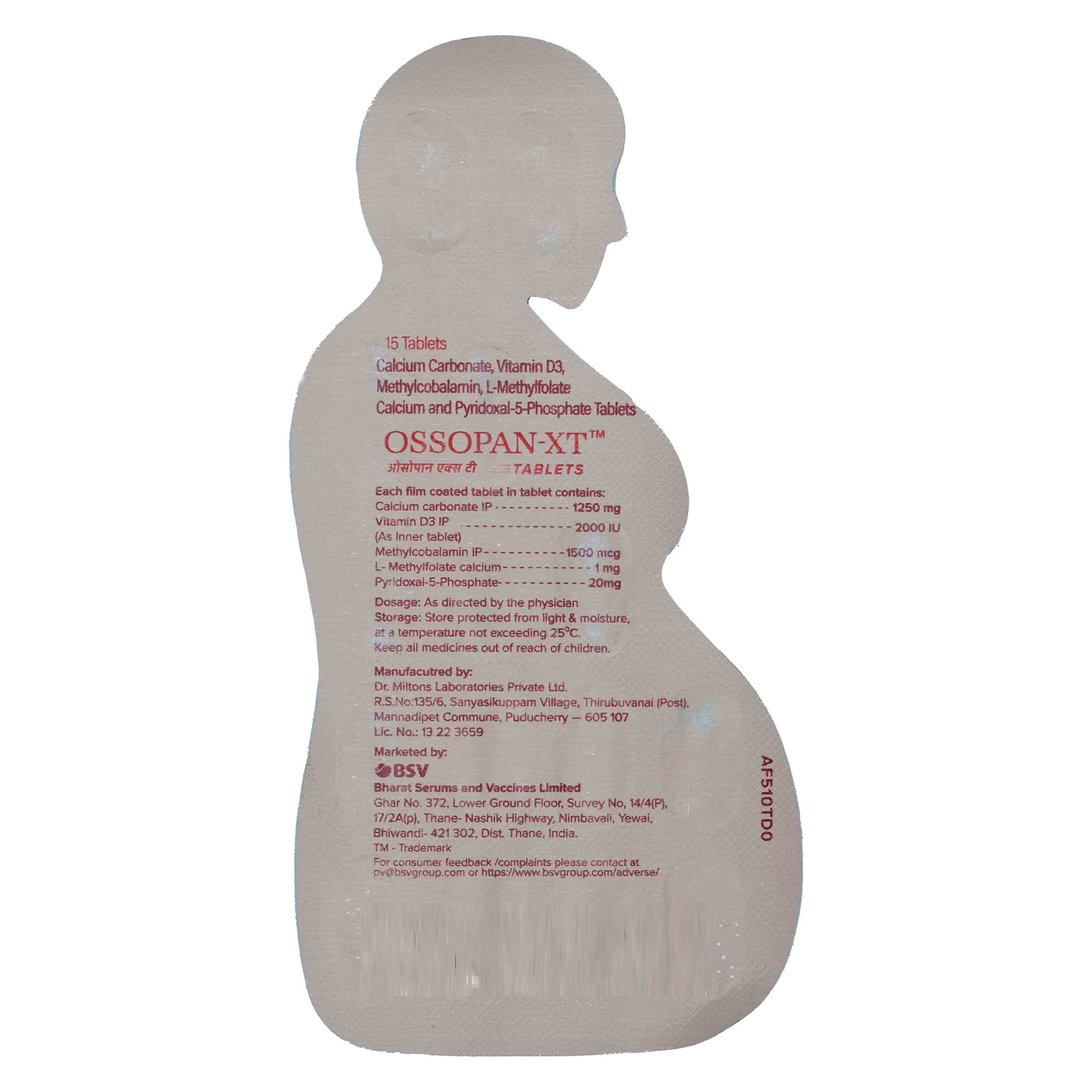 Ossopan-Xt Tablet | Uses, Side Effects, Price | Apollo Pharmacy