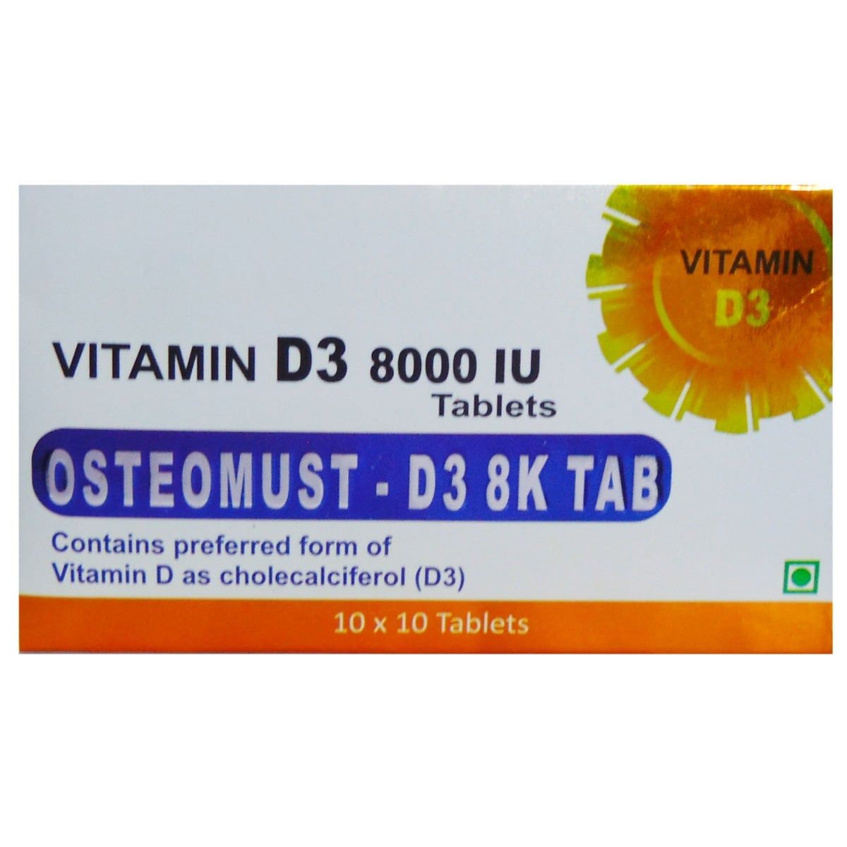 Osteomust-D3 8K Tablet | Uses, Side Effects, Price | Apollo Pharmacy