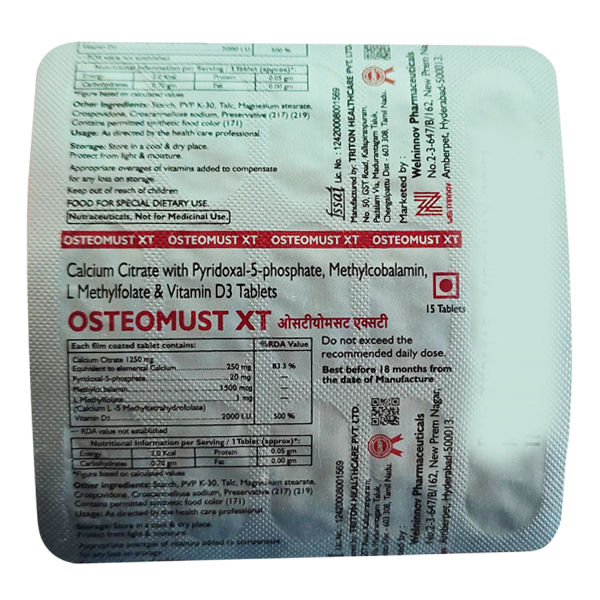Osteomust XT Tablet | Uses, Side Effects, Price | Apollo Pharmacy