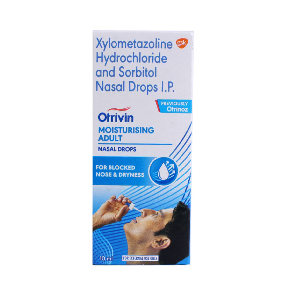 Otrivin Moisturising Adult Nasal Drops | Uses, Side Effects, Price ...