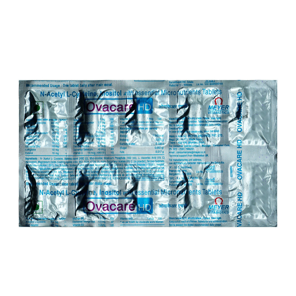 Ovacare HD Tablet 10's Price, Uses, Side Effects, Composition - Apollo ...