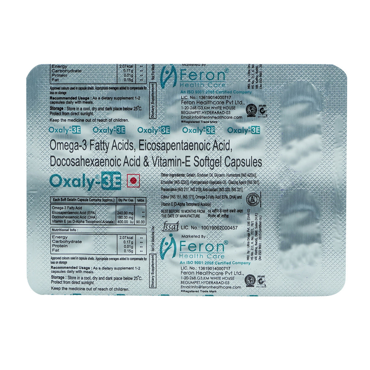 OXALY-3E SOFTGEL CAPSULES 10'S Price, Uses, Side Effects, Composition ...