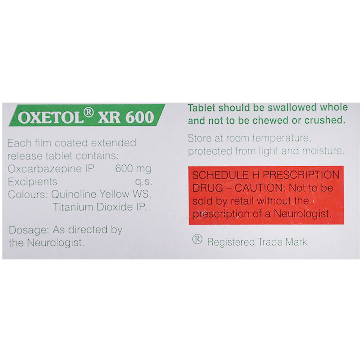 Oxetol XR 600 Tablet | Uses, Side Effects, Price | Apollo Pharmacy