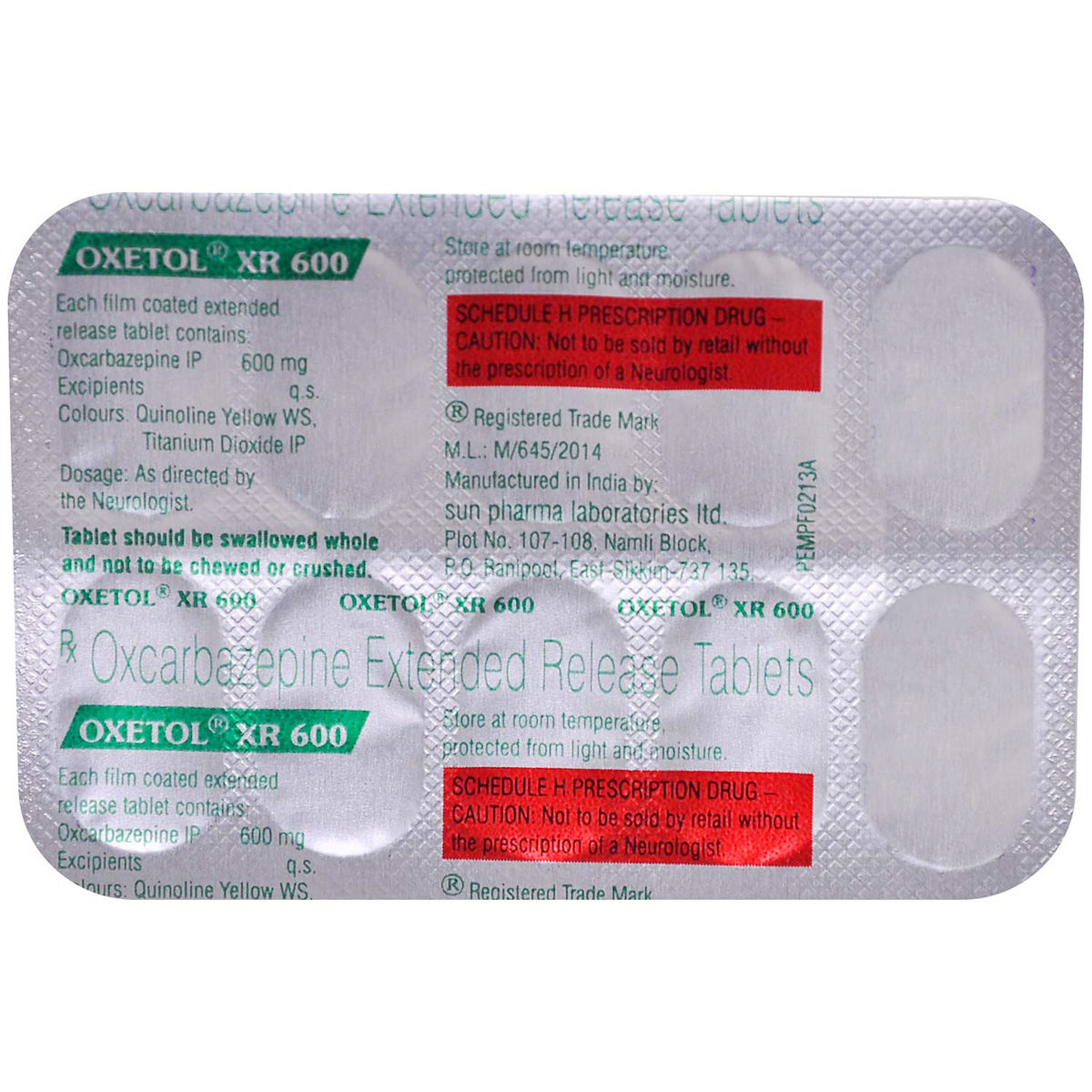 Oxetol XR 600 Tablet | Uses, Side Effects, Price | Apollo Pharmacy