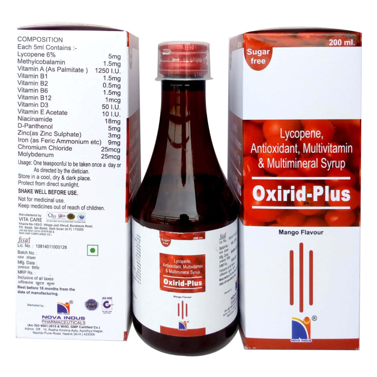 Oxirid-Plus Sugar Free Mango Syrup | Uses, Side Effects, Price | Apollo ...