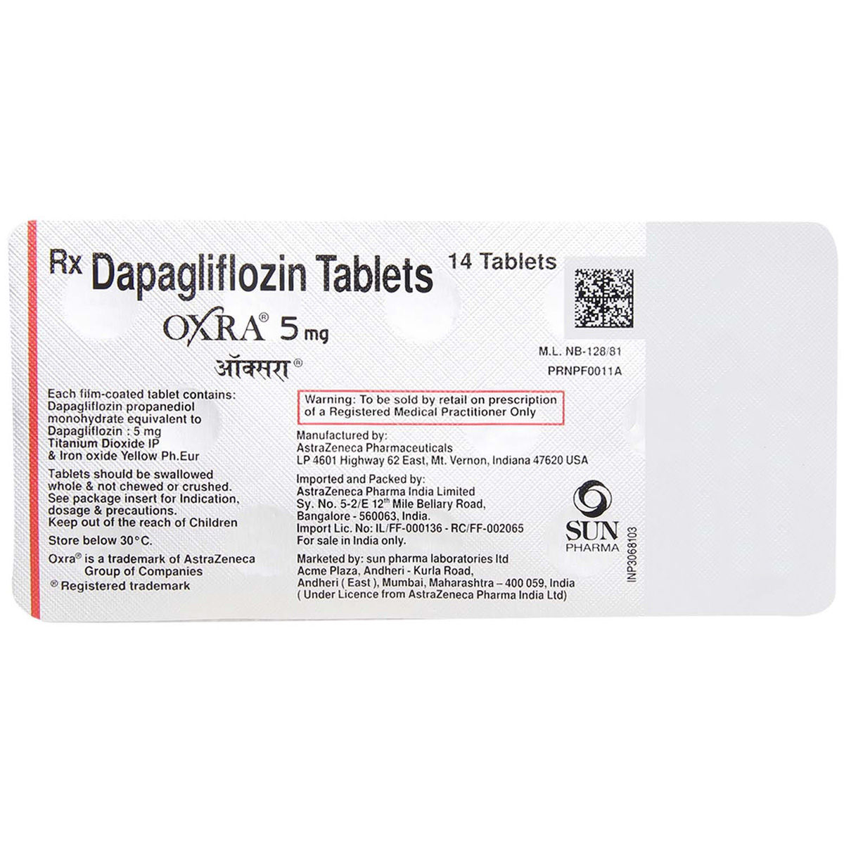 Oxra 5 mg Tablet 14's Price, Uses, Side Effects, Composition - Apollo ...