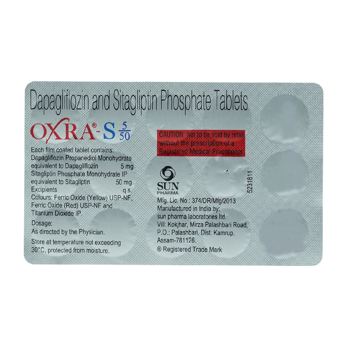 Oxra-S 5/50 mg Tablet | Uses, Side Effects, Price | Apollo Pharmacy