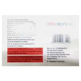 Oxramet-G XR 10/1/1000 Tablet | Uses, Side Effects, Price | Apollo Pharmacy