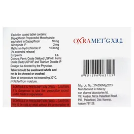 Oxramet-G XR 10/2/1000 Tablet | Uses, Side Effects, Price | Apollo Pharmacy