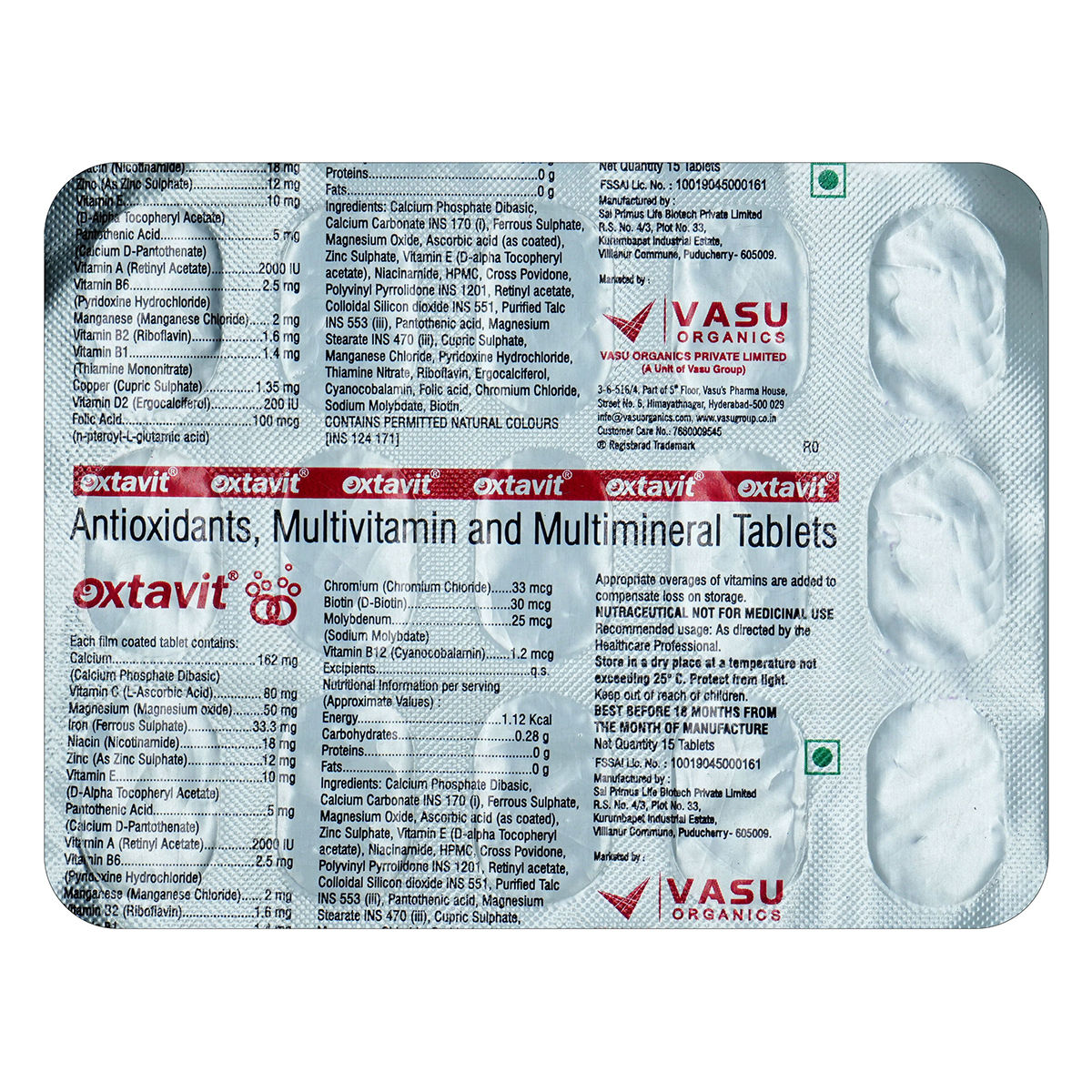 Oxtavit Tablet | Uses, Side Effects, Price | Apollo Pharmacy