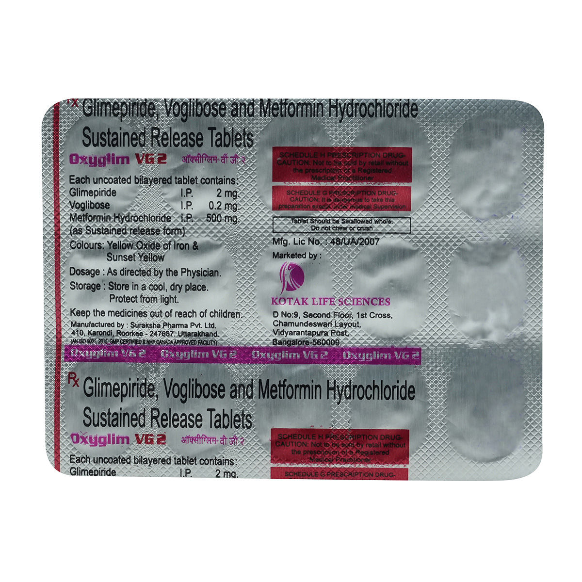 Oxyglim VG 2 Tablet | Uses, Side Effects, Price | Apollo Pharmacy