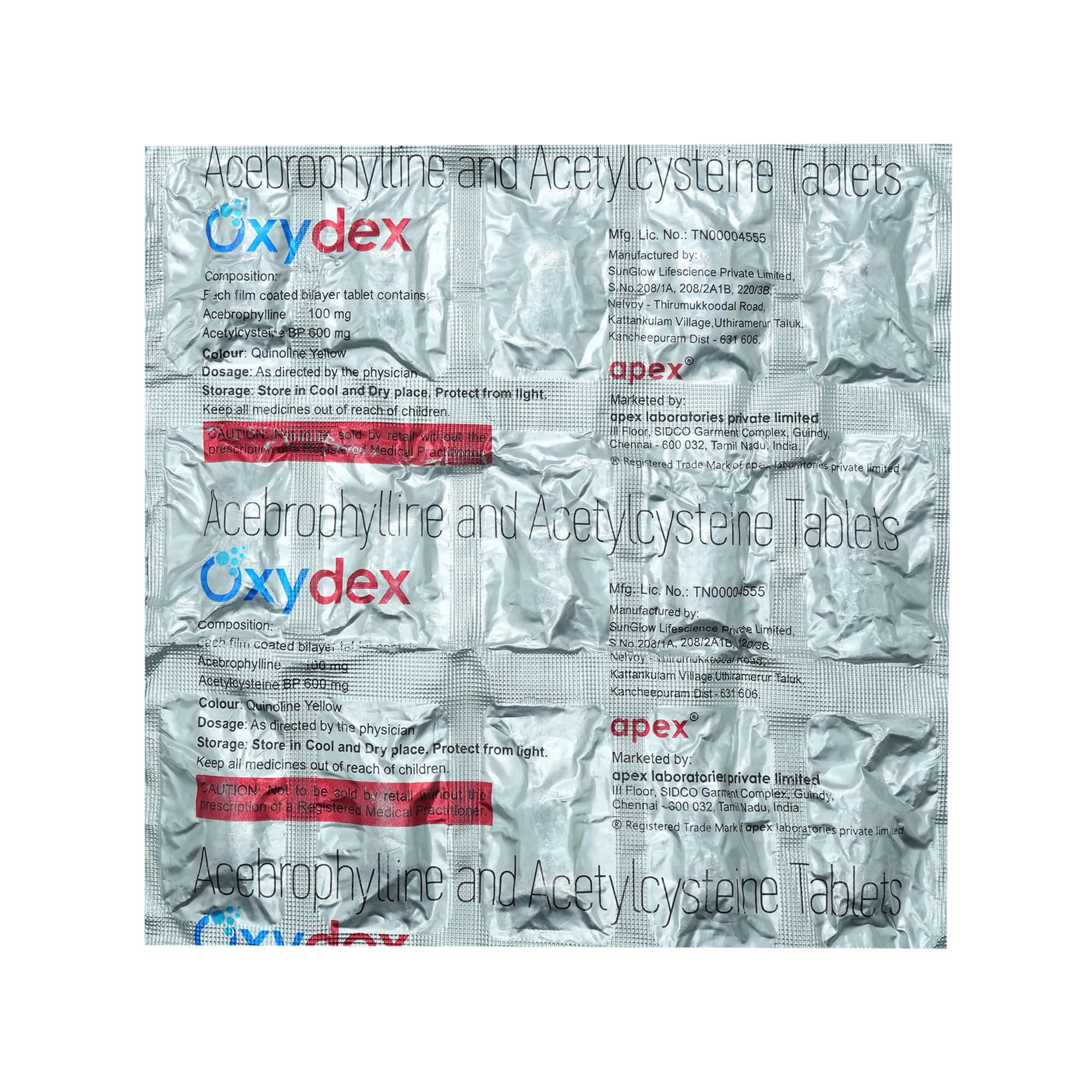 Oxydex Tablet 15's Price, Uses, Side Effects, Composition - Apollo Pharmacy