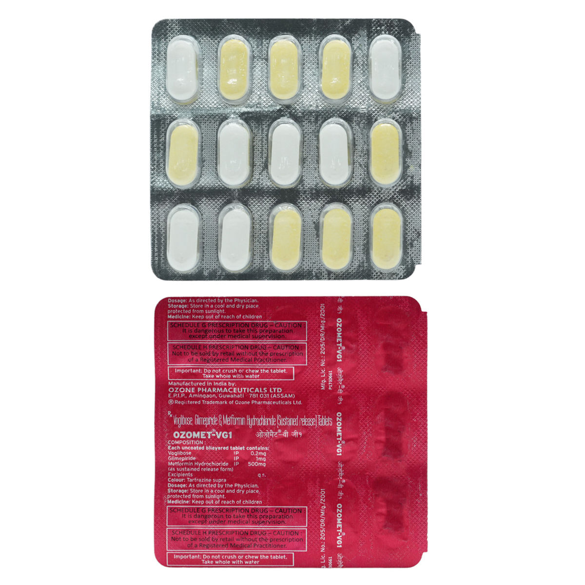 Ozomet-VG1 Tablet 15's Price, Uses, Side Effects, Composition - Apollo ...