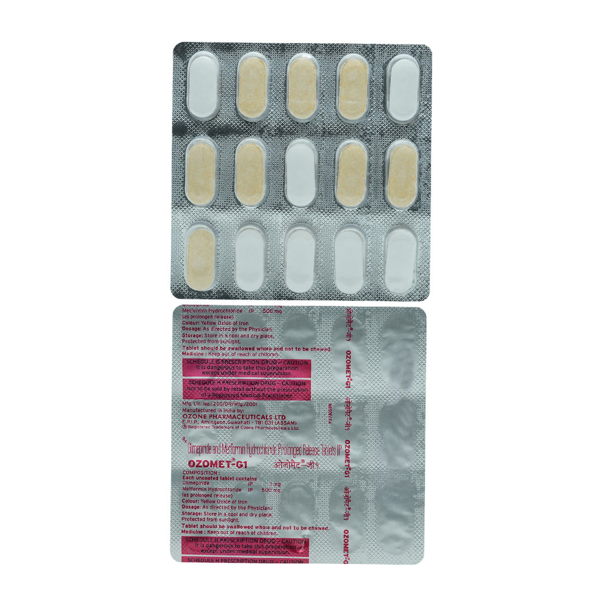 Ozomet-G1 PR Tablet 15's Price, Uses, Side Effects, Composition ...