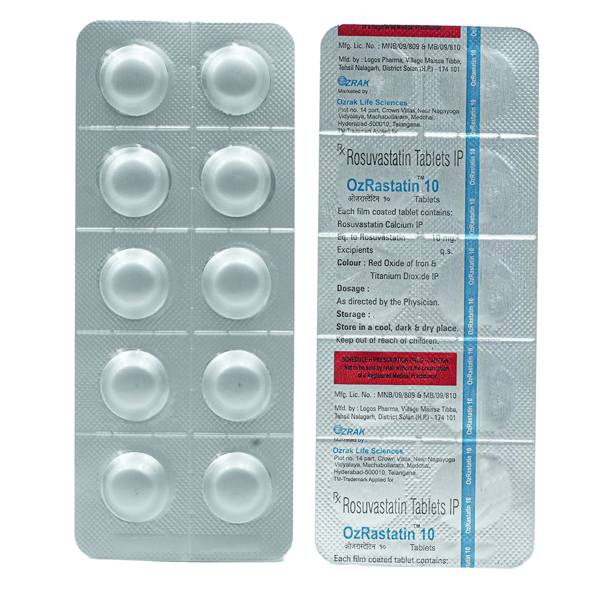 Ozrastatin 10 Tablet | Uses, Side Effects, Price | Apollo Pharmacy