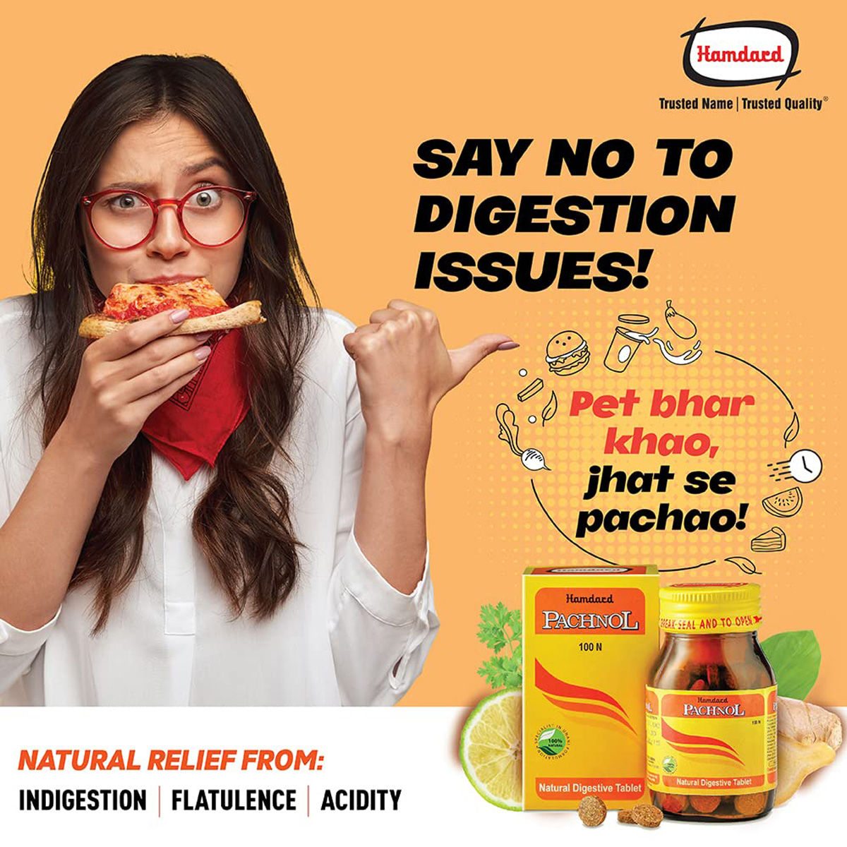 Hamdard Pachnol, 100 Tablets Price, Uses, Side Effects, Composition ...