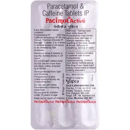 Pacimol Active Tablet | Uses, Side Effects, Price | Apollo Pharmacy