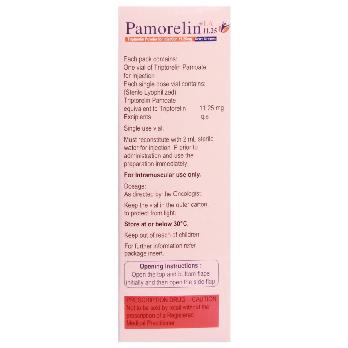 Pamorelin LA 11.25 mg Injection | Uses, Side Effects, Price | Apollo ...