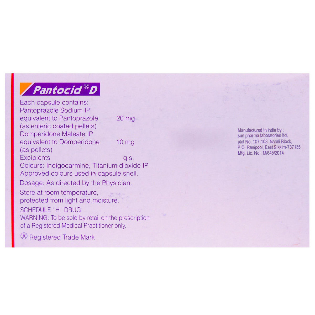 Pantocid D Capsule | Uses, Side Effects, Price | Apollo Pharmacy