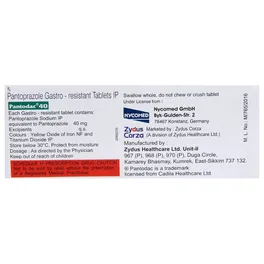 Pantodac 40 Tablet | Uses, Side Effects, Price | Apollo Pharmacy