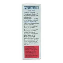 Pantosec 40 mg Injection | Uses, Side Effects, Price | Apollo Pharmacy