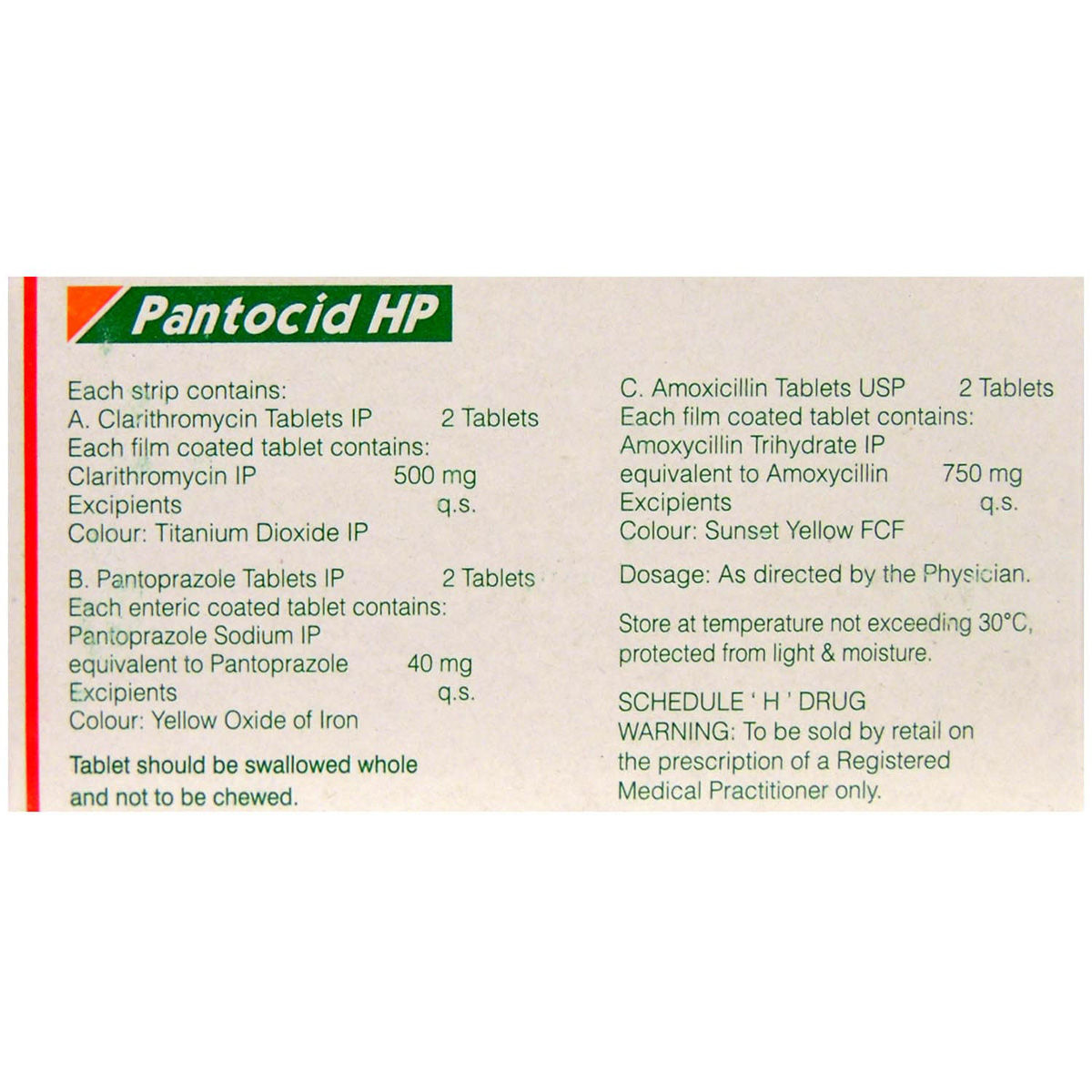 Pantocid HP Combipack | Uses, Side Effects, Price | Apollo Pharmacy