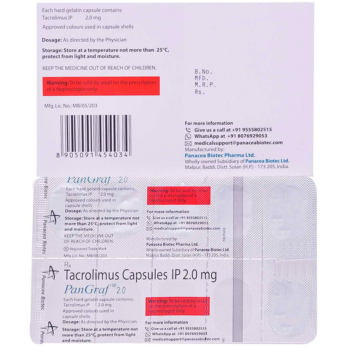 Pangraf 2 Capsule 10's Price, Uses, Side Effects, Composition - Apollo ...