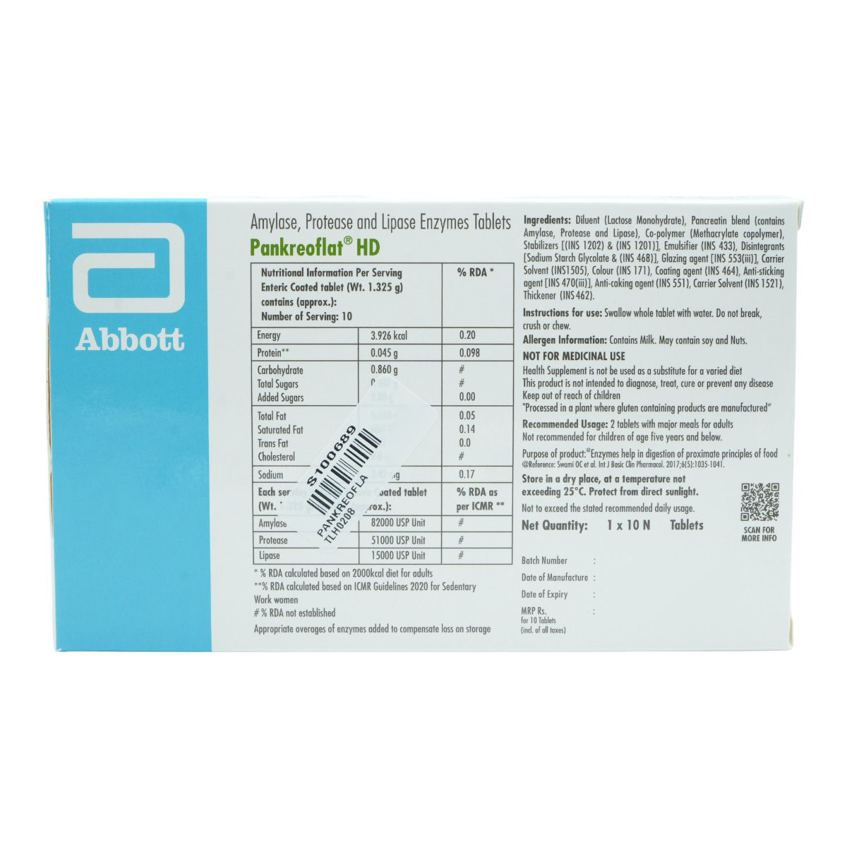 Pankreoflat HD Tablet | Uses, Side Effects, Price | Apollo Pharmacy