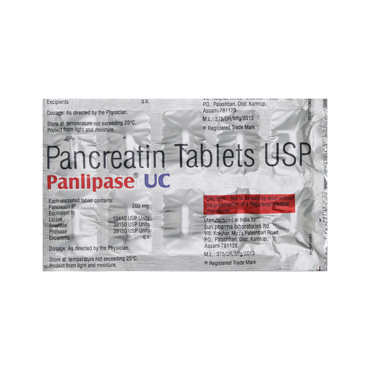 Panlipase UC Tablet 10's Price, Uses, Side Effects, Composition ...