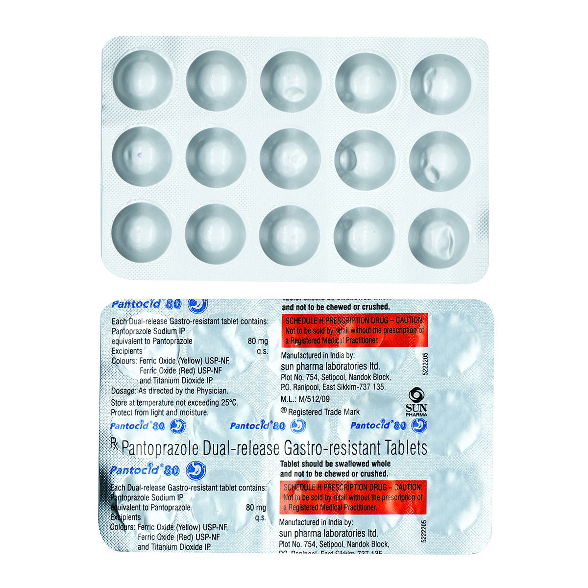 Pantocid 80 mg Tablet 15's Price, Uses, Side Effects, Composition - Apollo Pharmacy