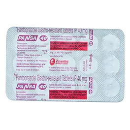 Pansa 40 mg Tablet | Uses, Side Effects, Price | Apollo Pharmacy