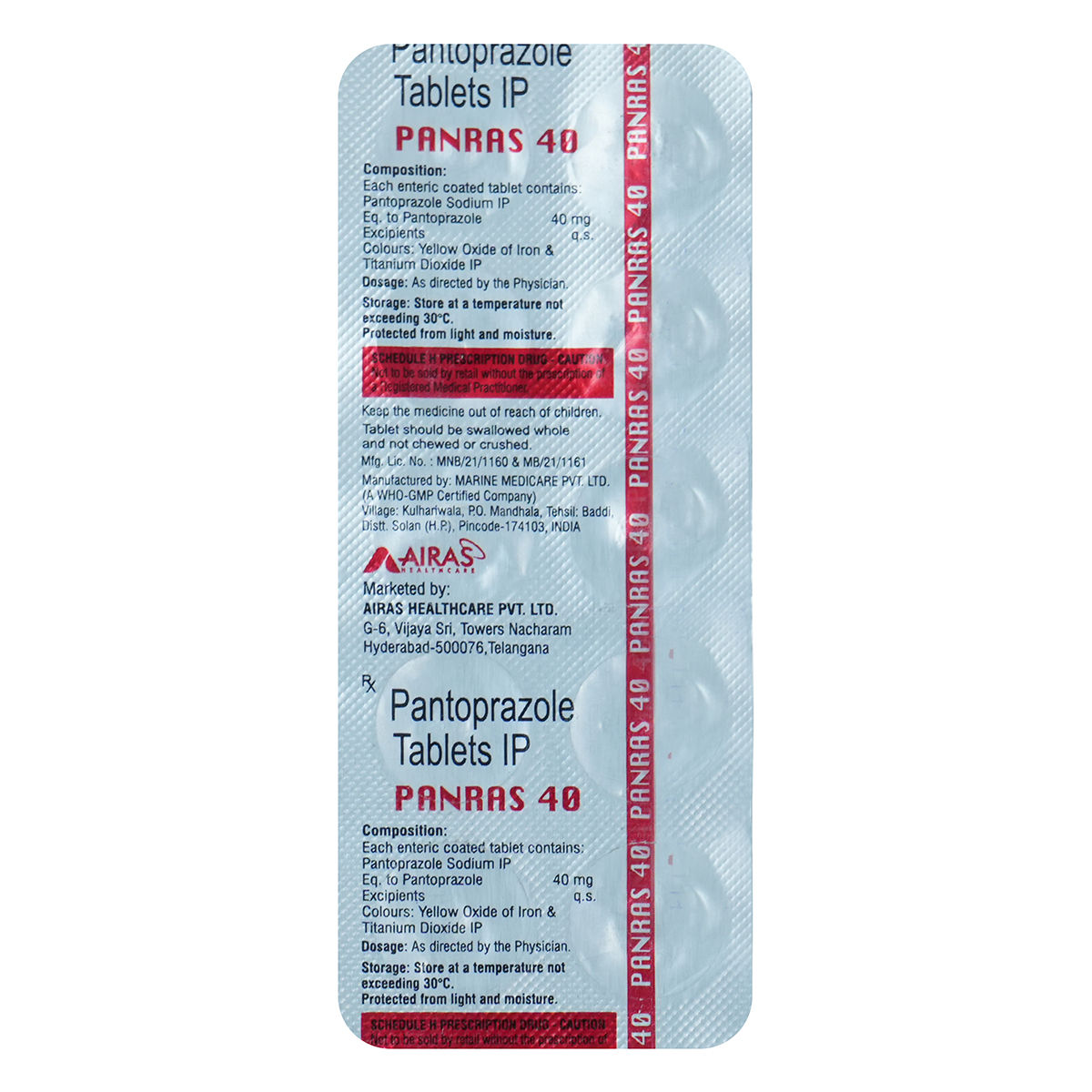 Panras 40 Tablet | Uses, Side Effects, Price | Apollo Pharmacy