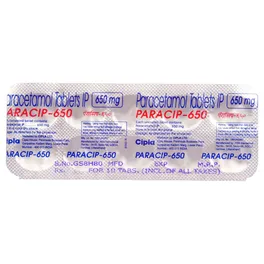 Buy Paracip-650 Tablet | 19 Minutes Delivery | Apollo Pharmacy