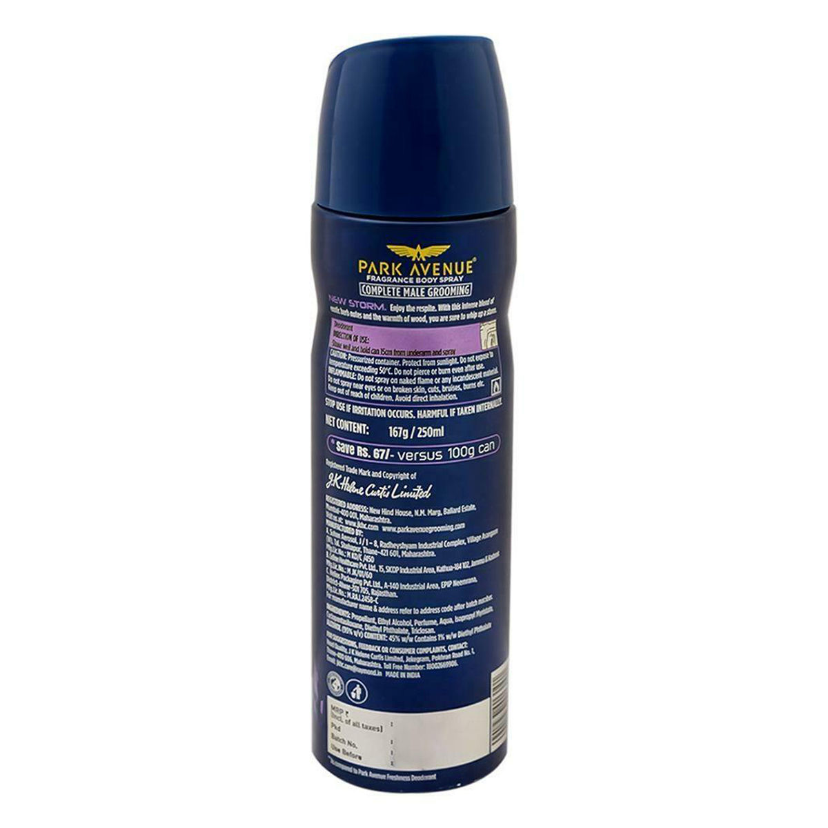 Park Avenue Storm Deodorant Spray, 250 ml Price, Uses, Side Effects ...