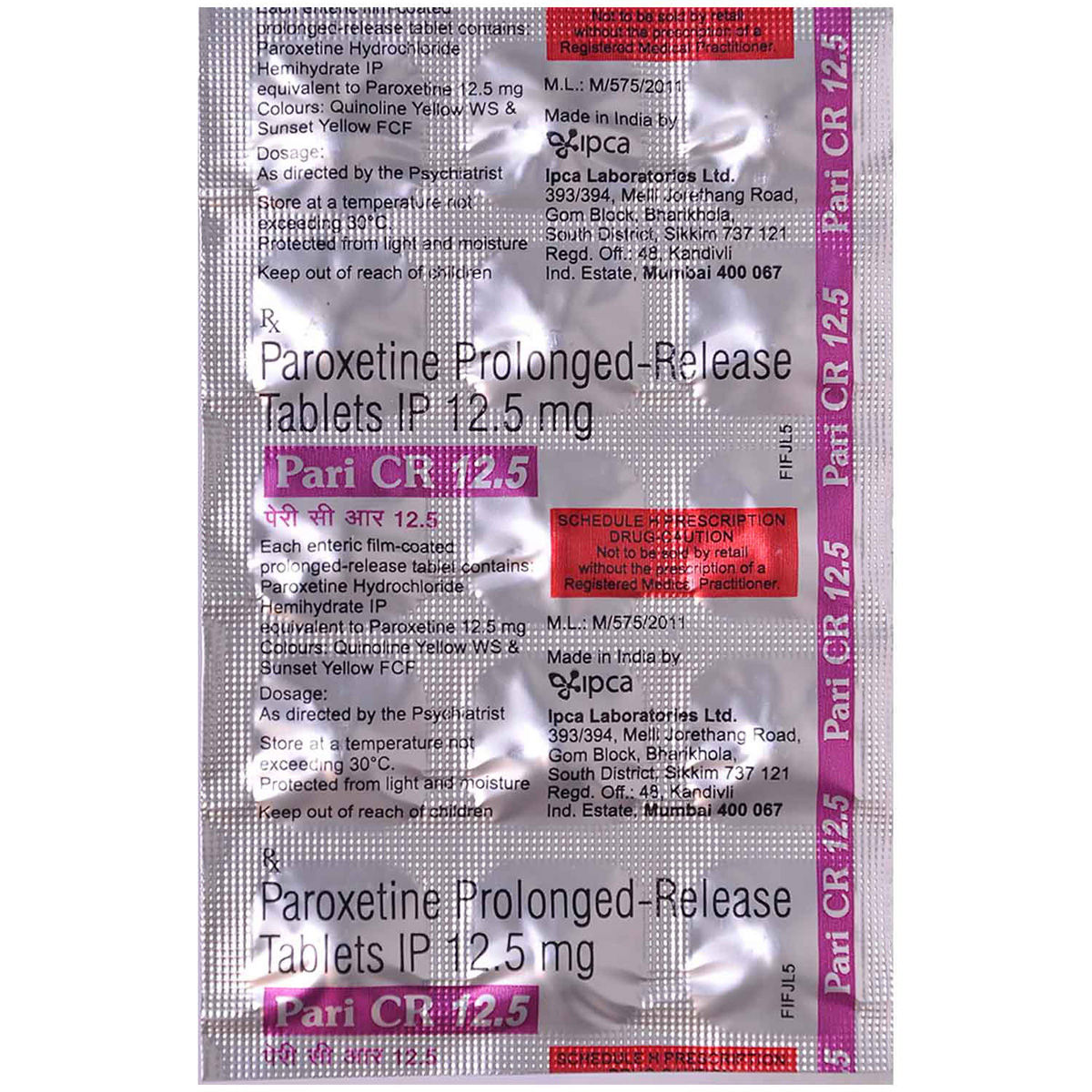 Pari CR 12.5 Tablet 15's Price, Uses, Side Effects, Composition ...
