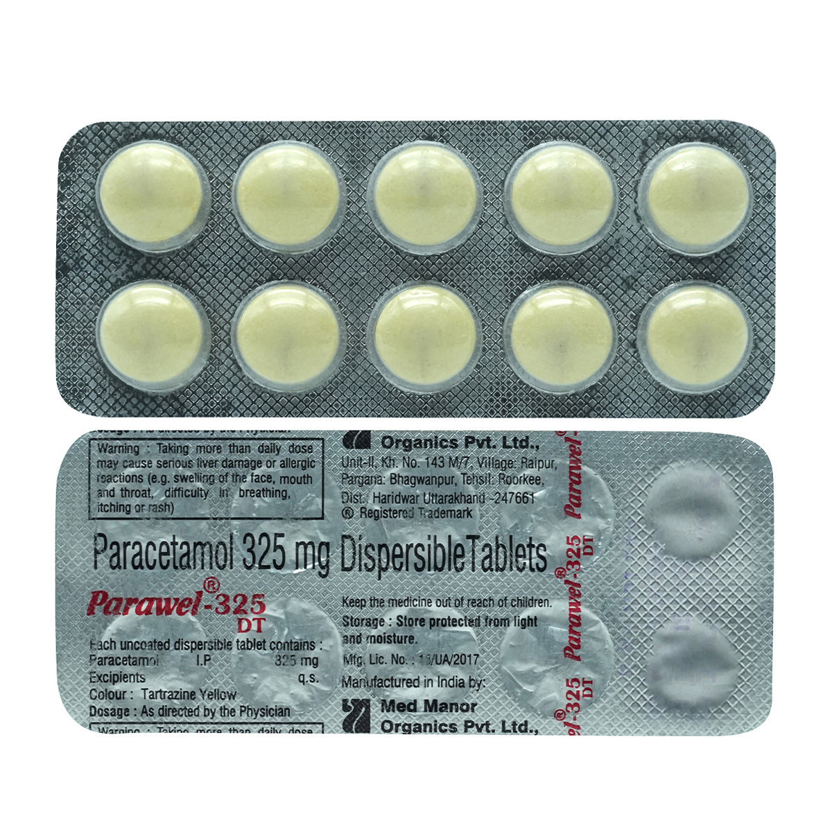 Parawel-325Mg Dt Tab 10'S Price, Uses, Side Effects, Composition ...