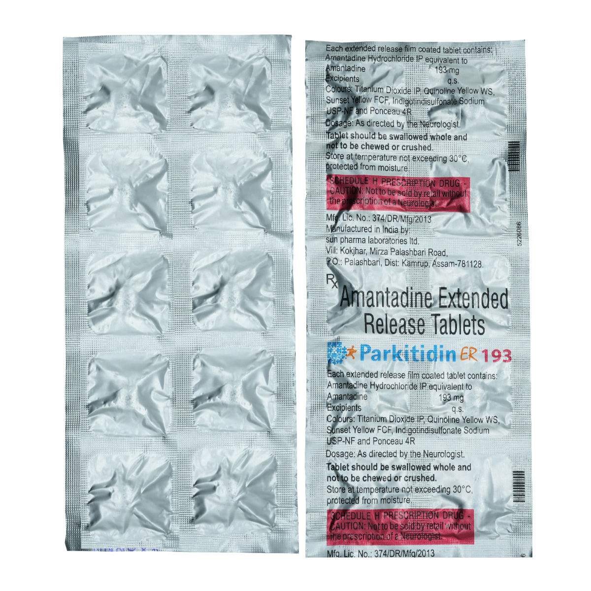 Parkitidin ER 193 Tablet 10's Price, Uses, Side Effects, Composition ...