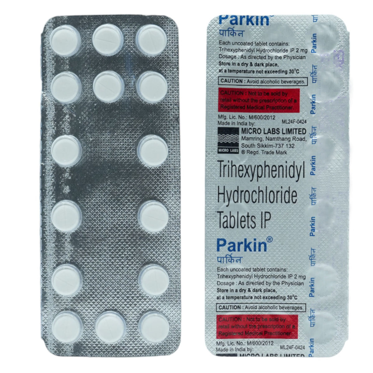 Parkin 2 mg Tablet 15's Price, Uses, Side Effects, Composition - Apollo ...