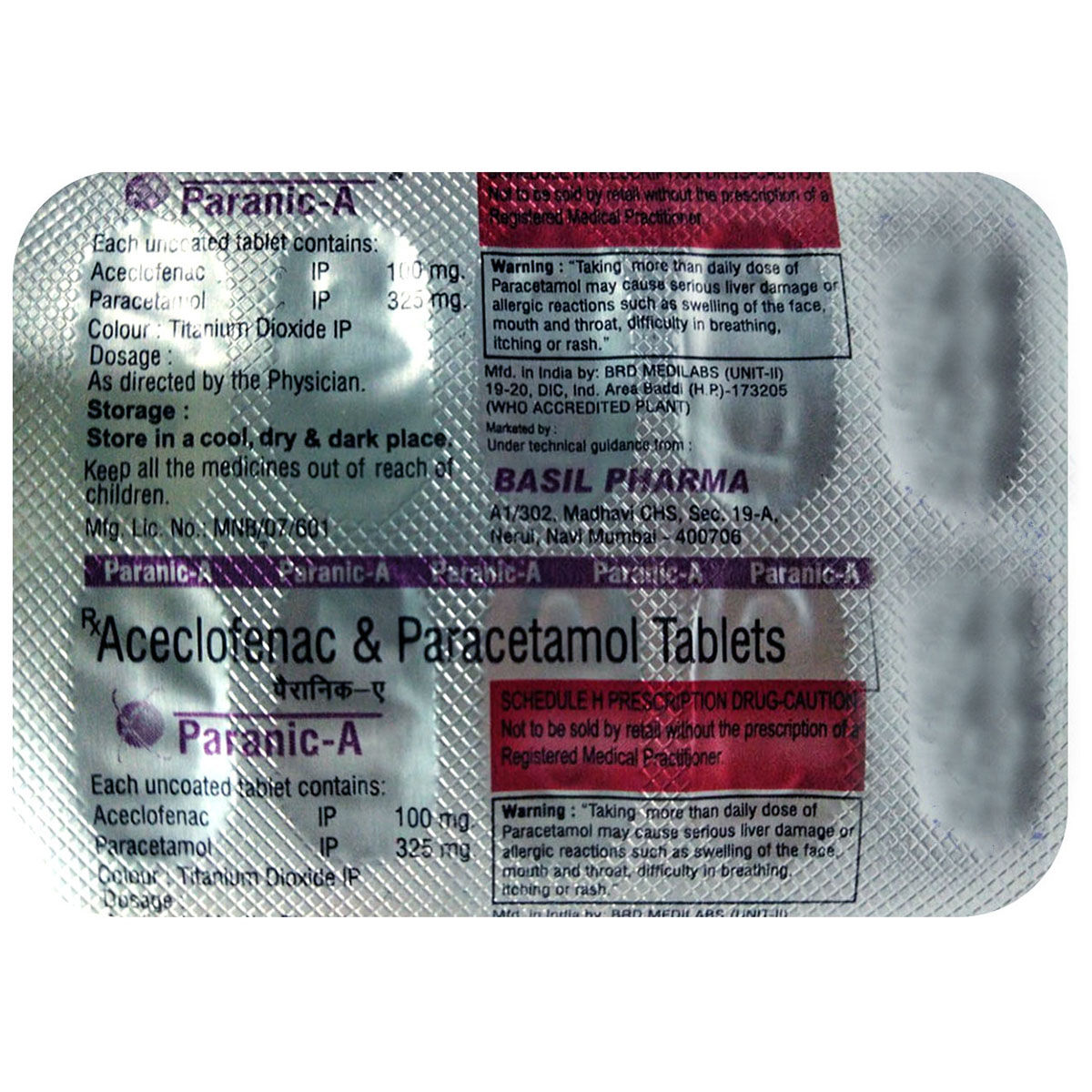 Paranic-A Tablet | Uses, Side Effects, Price | Apollo Pharmacy