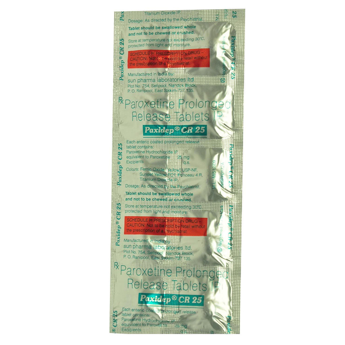 Paxidep CR 25 Tablet 10's Price, Uses, Side Effects, Composition ...