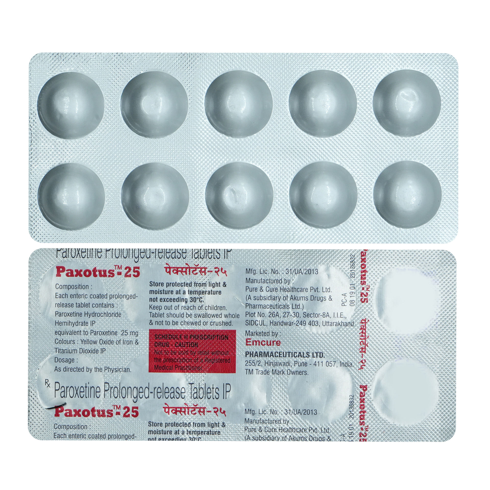 Paxotus-25 Tablet | Uses, Side Effects, Price | Apollo Pharmacy