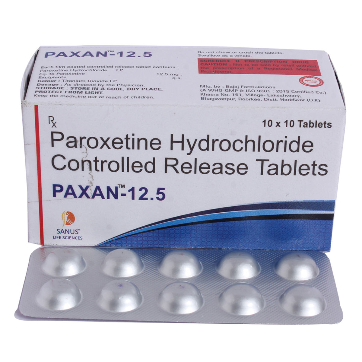Paxan-12.5mg Pr Tablet 10's Price, Uses, Side Effects, Composition ...