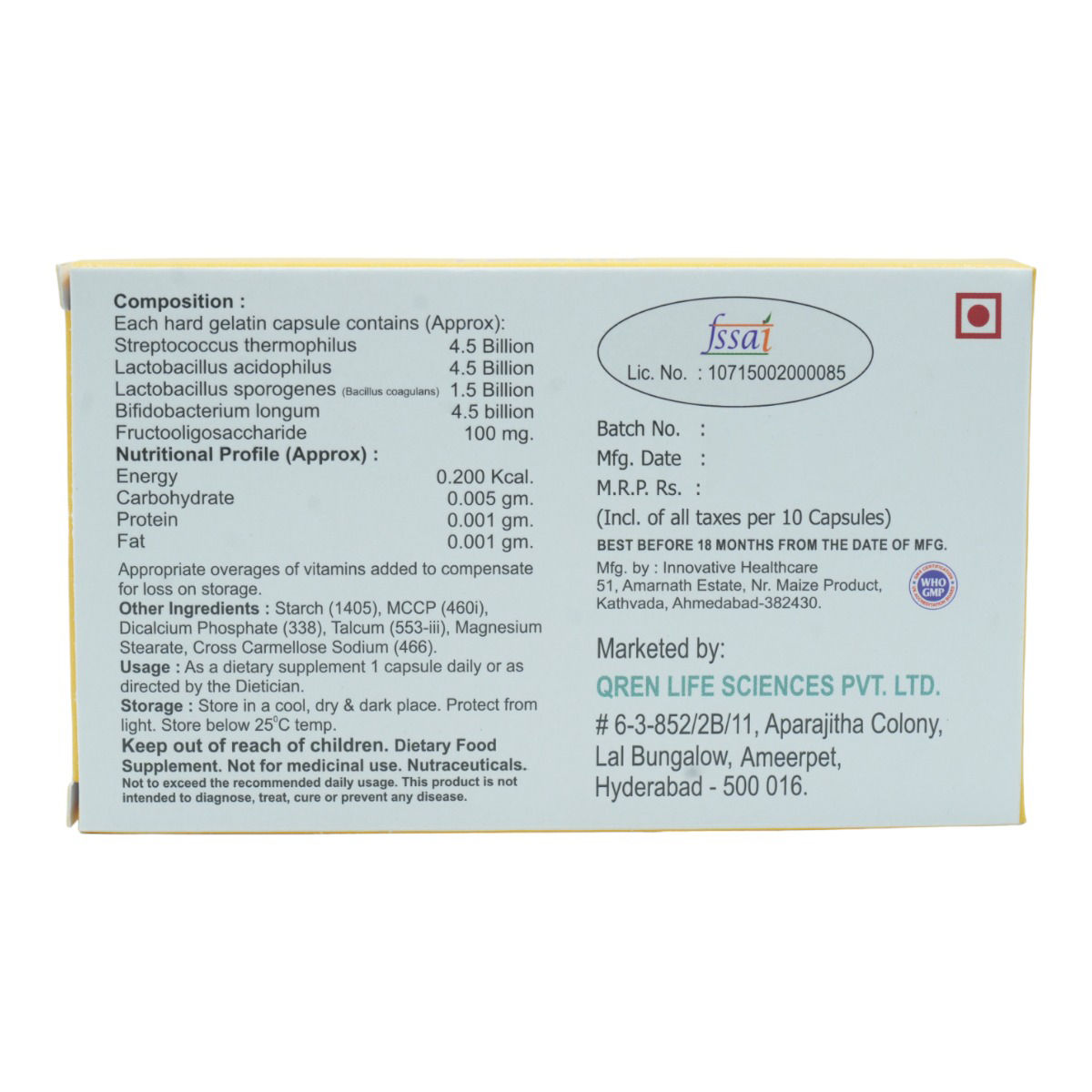 PB-Care Capsule 10's Price, Uses, Side Effects, Composition - Apollo ...