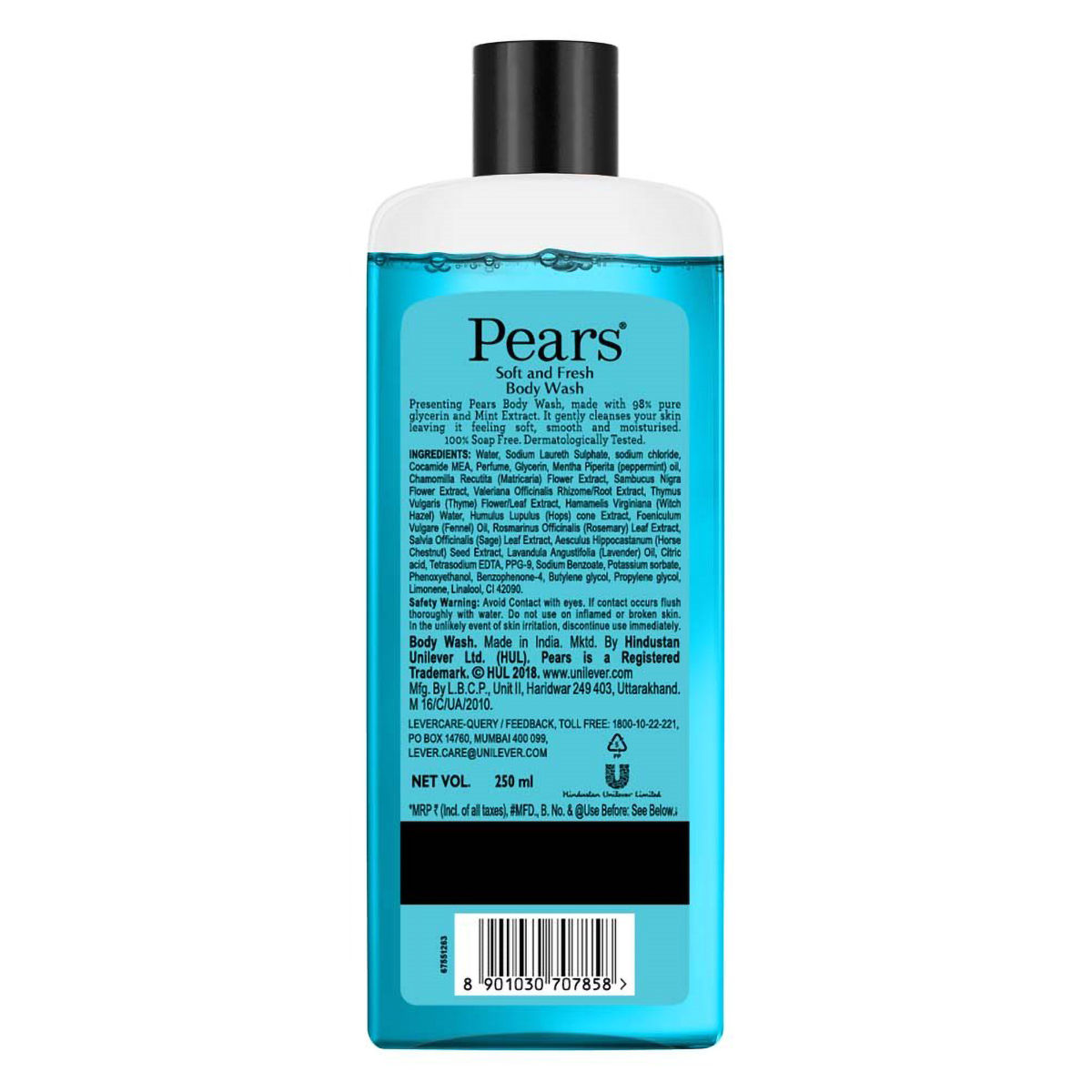 Pears Soft & Fresh Body Wash, 250 ml Price, Uses, Side Effects ...