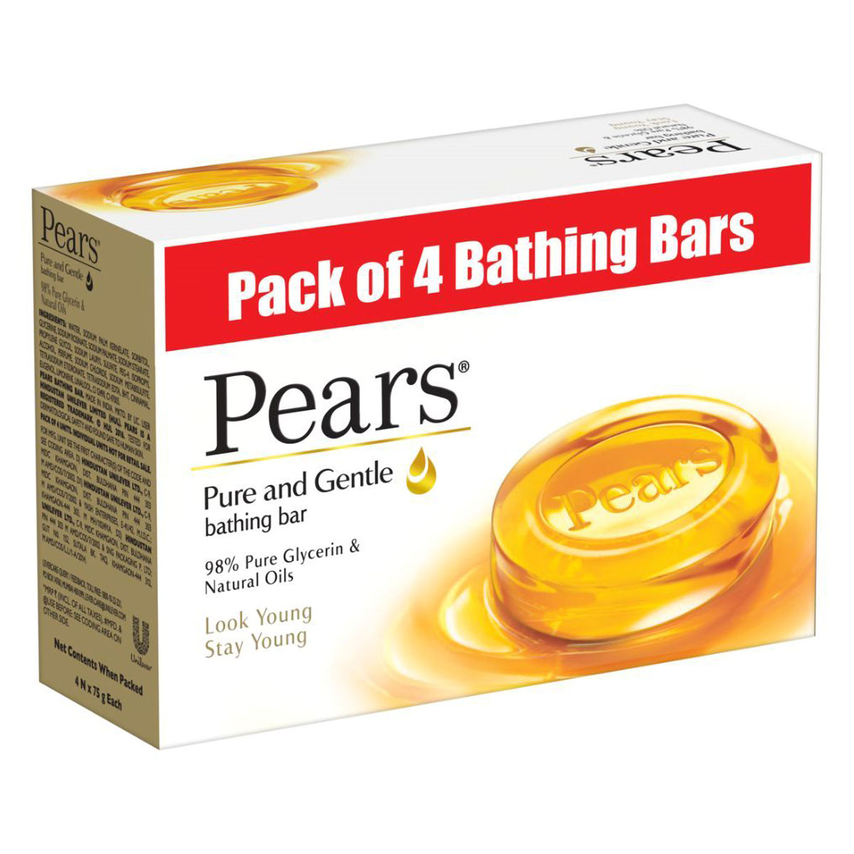 Buy Pears Pure & Gentle Soap, 4x75 gm | 19 Minutes Delivery | Apollo ...