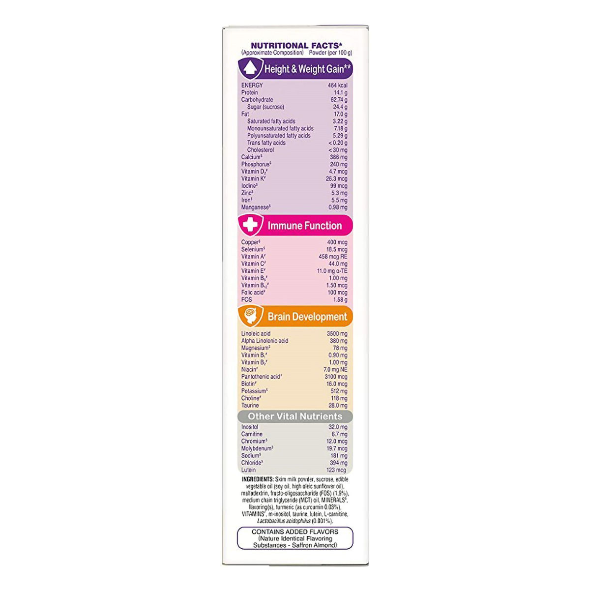 Pediasure Complete, Balanced Nutrition Kesar Badam Flavour Nutrition ...