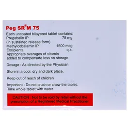 Peg SR M 75 Tablet | Uses, Side Effects, Price | Apollo Pharmacy