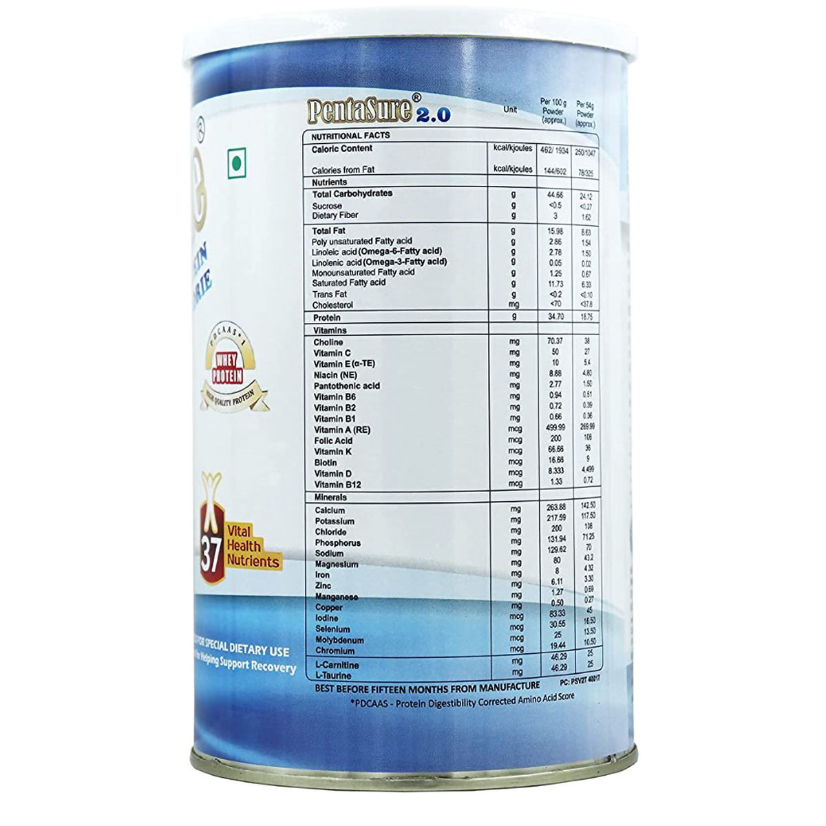 Pentasure 2.0 Vanilla Flavour High Protein Powder, 400 gm Price, Uses ...